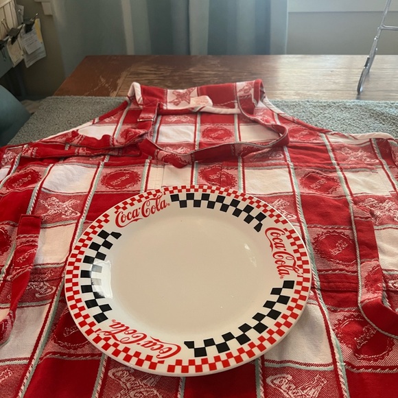Coca Cola | Kitchen | Vintage Coca Cola Apron Dish Hand Loomed ...